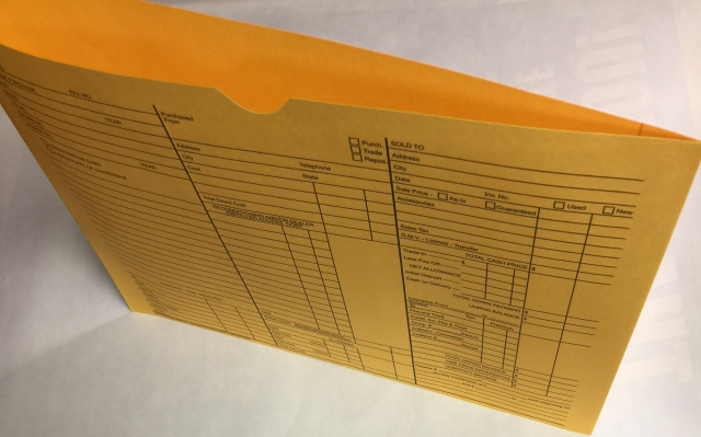 A Plus Dealer Supplies Sells 3 in 1 Preprinted Buff Vehicle Deal ...