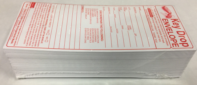 A Plus Dealer Supplies Sells Early Bird Night Owl Key Drop Envelopes ...